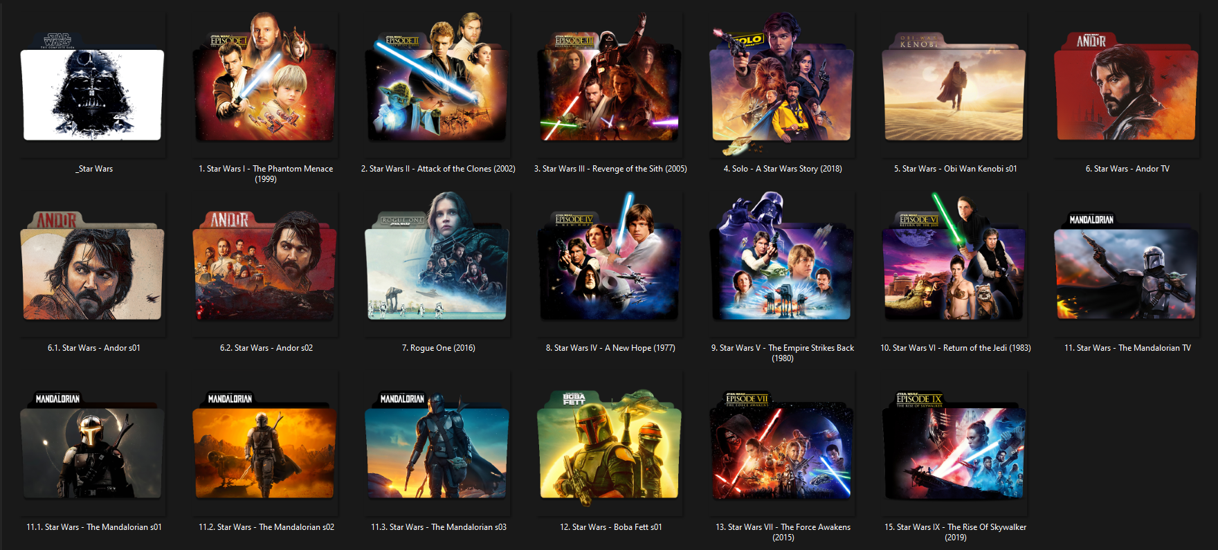 Star Wars folder icons and order by giilpereiraa on DeviantArt