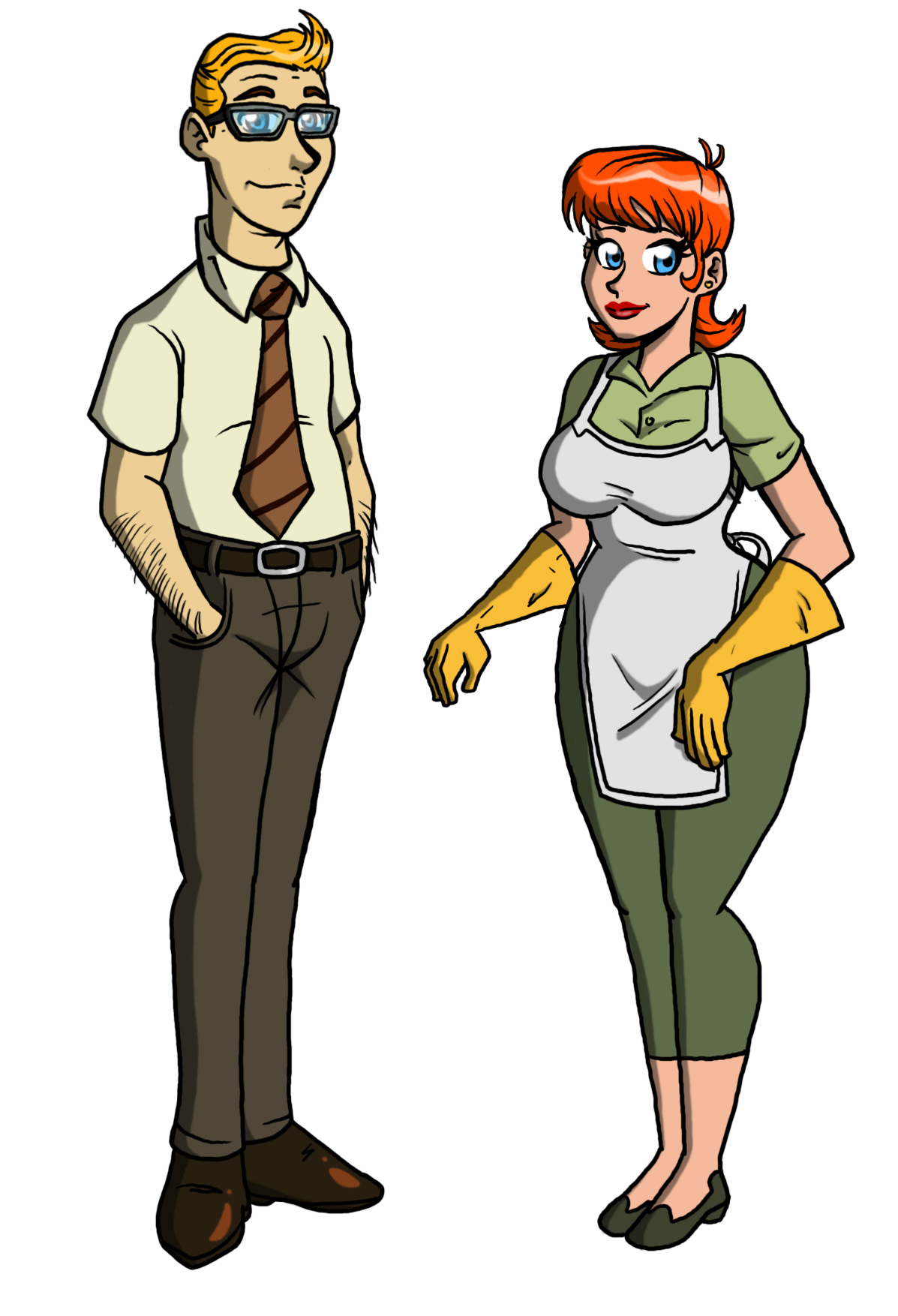 Dexter's Parents by DAFusionFall on DeviantArt