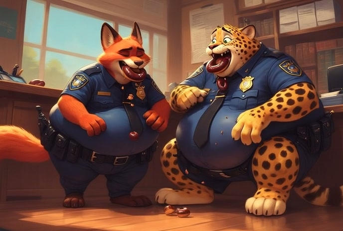 donut cops by silvergreywolf552000 on DeviantArt