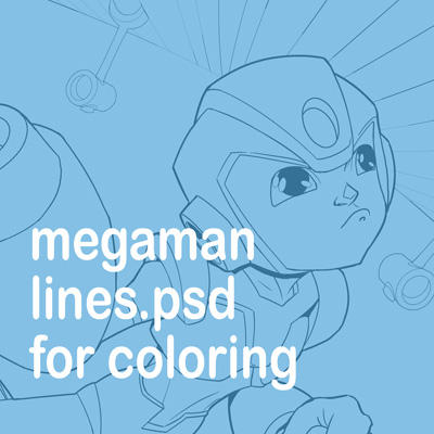 Megaman Lines by AdamMasterman on DeviantArt