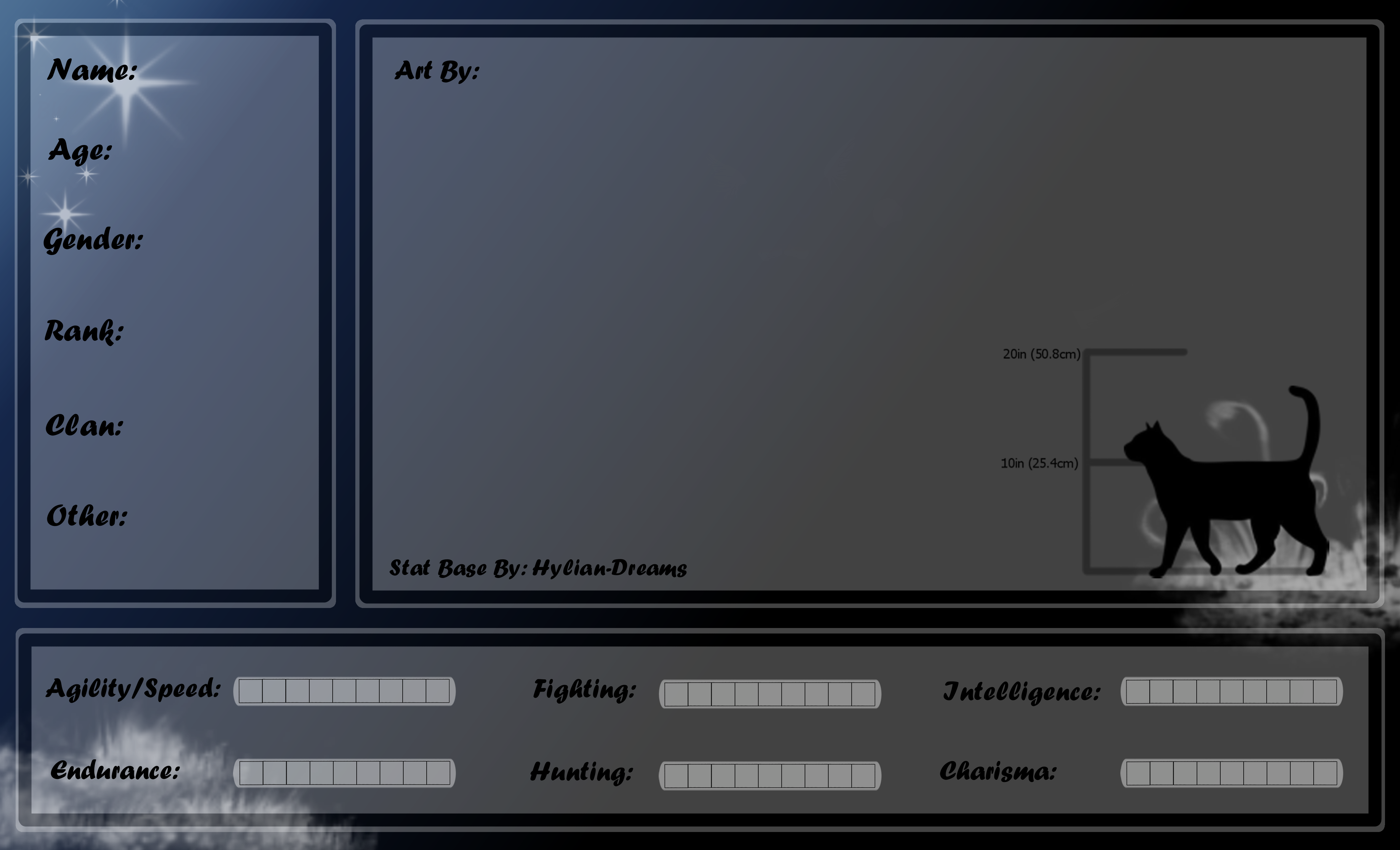 Warrior Cat Stat Sheet by Ravens-Light : Free by Ravens-Light on DeviantArt