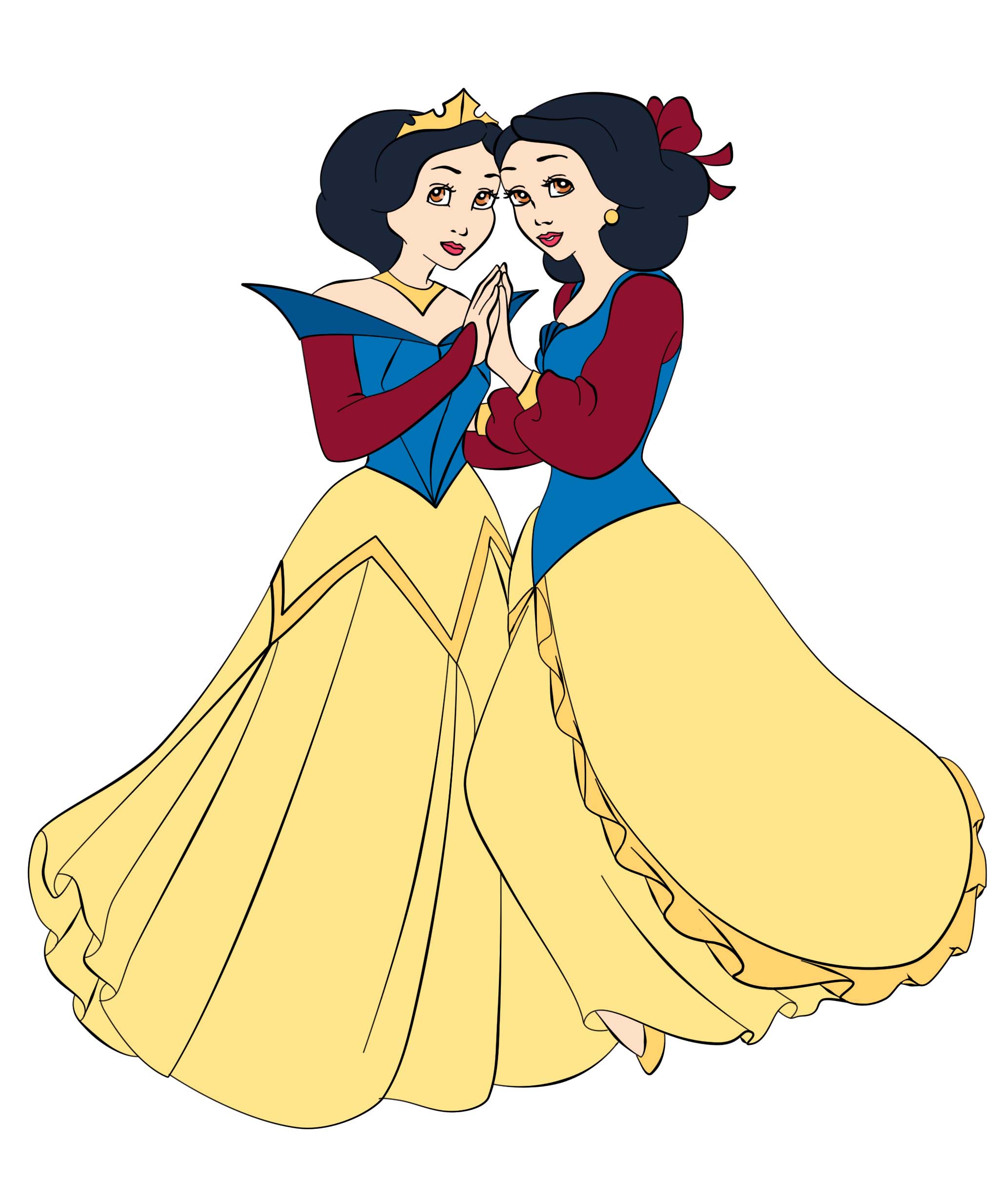 Snow White as Aurora and Ariel VI by AlwaysConfused89 on DeviantArt
