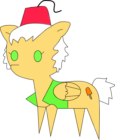 Pointy Chibi Creamsicle Pony by normalz4weirdos on DeviantArt