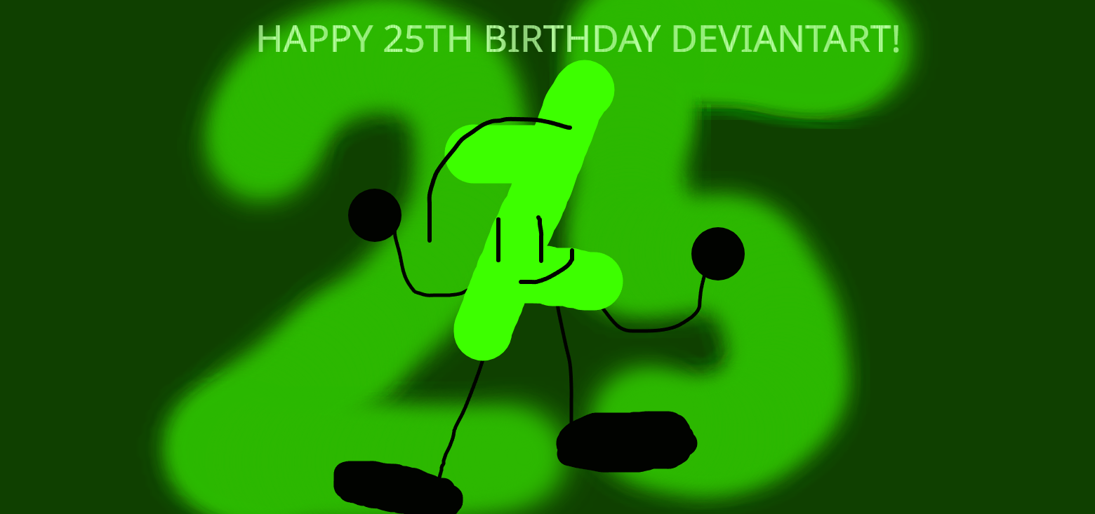 Happy 25th Birthday Deviantart! by PaxelFan2012 on DeviantArt