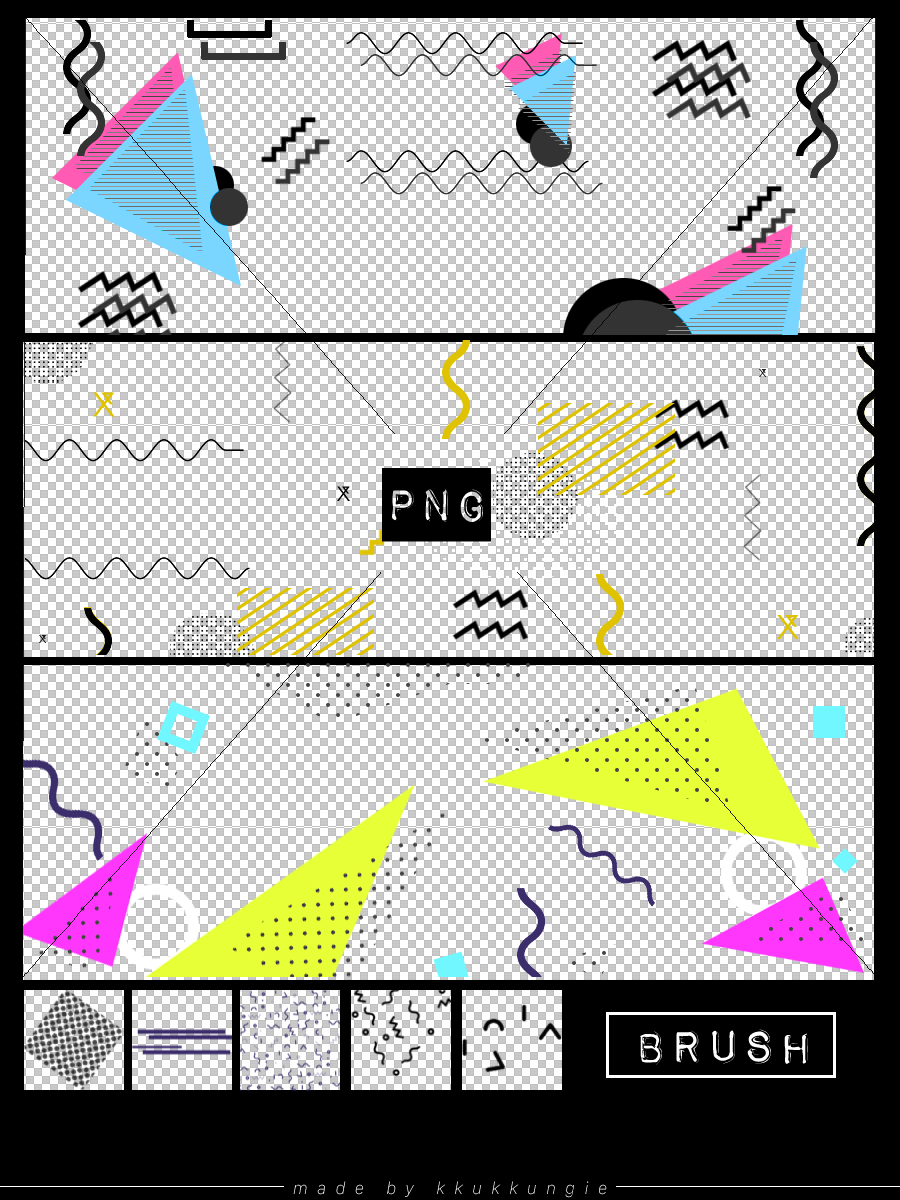 160810 Memphis Pack #1 STOP SHARE by KKUKKUNGIE on DeviantArt