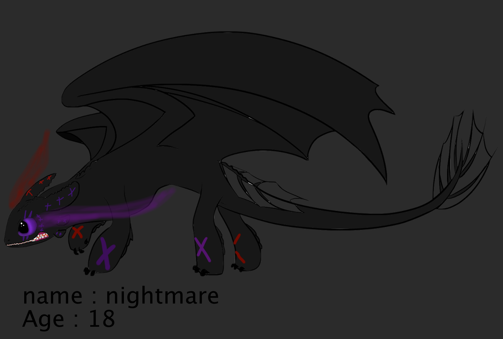 nightmare the shadow fury by obsidian10000 on DeviantArt