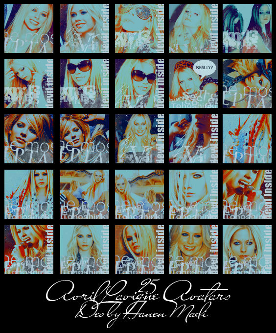 Avril Lavigne Avatars by Hanen-Madi on DeviantArt