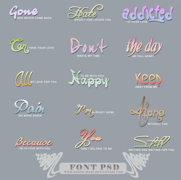 Font Psd file 1 by Hanen-Madi on DeviantArt