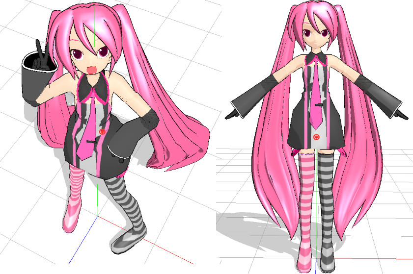 MMD newcomer - Happy Melody DL by Shioku-990 on DeviantArt