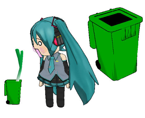 MMD-Recycle pencil holder by Shioku-990 on DeviantArt