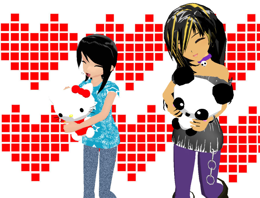 MMD-Hello kitty + Panda DL by Shioku-990 on DeviantArt