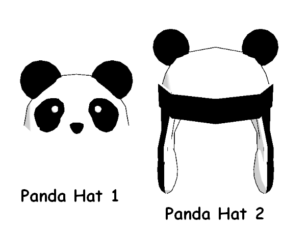 MMD-Panda hats DL by Shioku-990 on DeviantArt