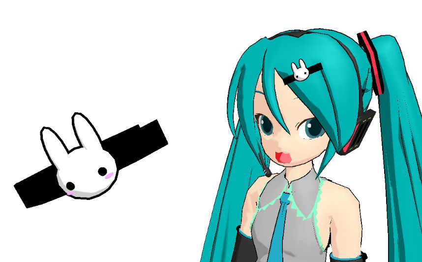 MMD-Bunny Hairclip DL by Shioku-990 on DeviantArt