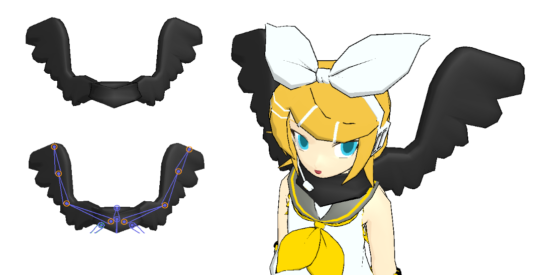 MMD-Winged Scarf DL by Shioku-990 on DeviantArt