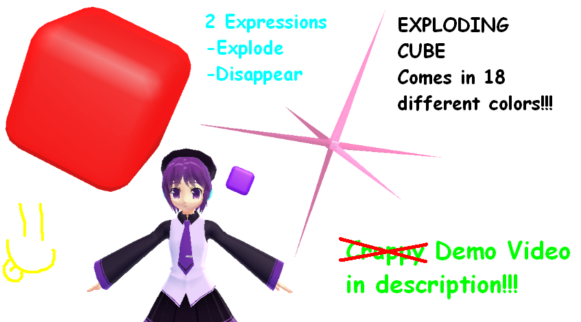 MMD-Exploding Cubes DL by Shioku-990 on DeviantArt
