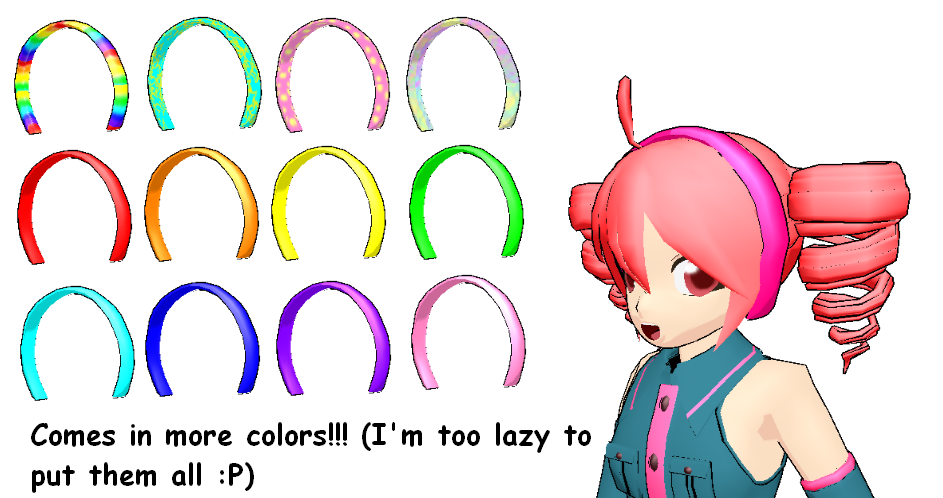 MMD- Headbands DL by Shioku-990 on DeviantArt