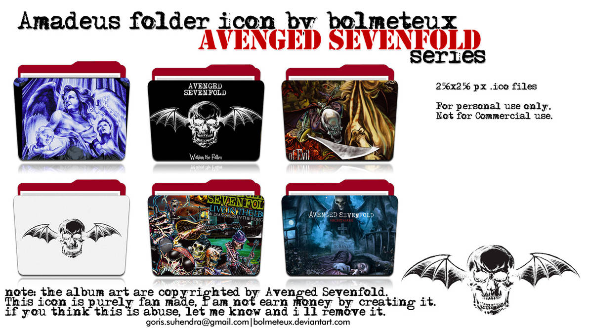 Amadeus icon set - Avenged Sevenfold series by bolmeteux on DeviantArt