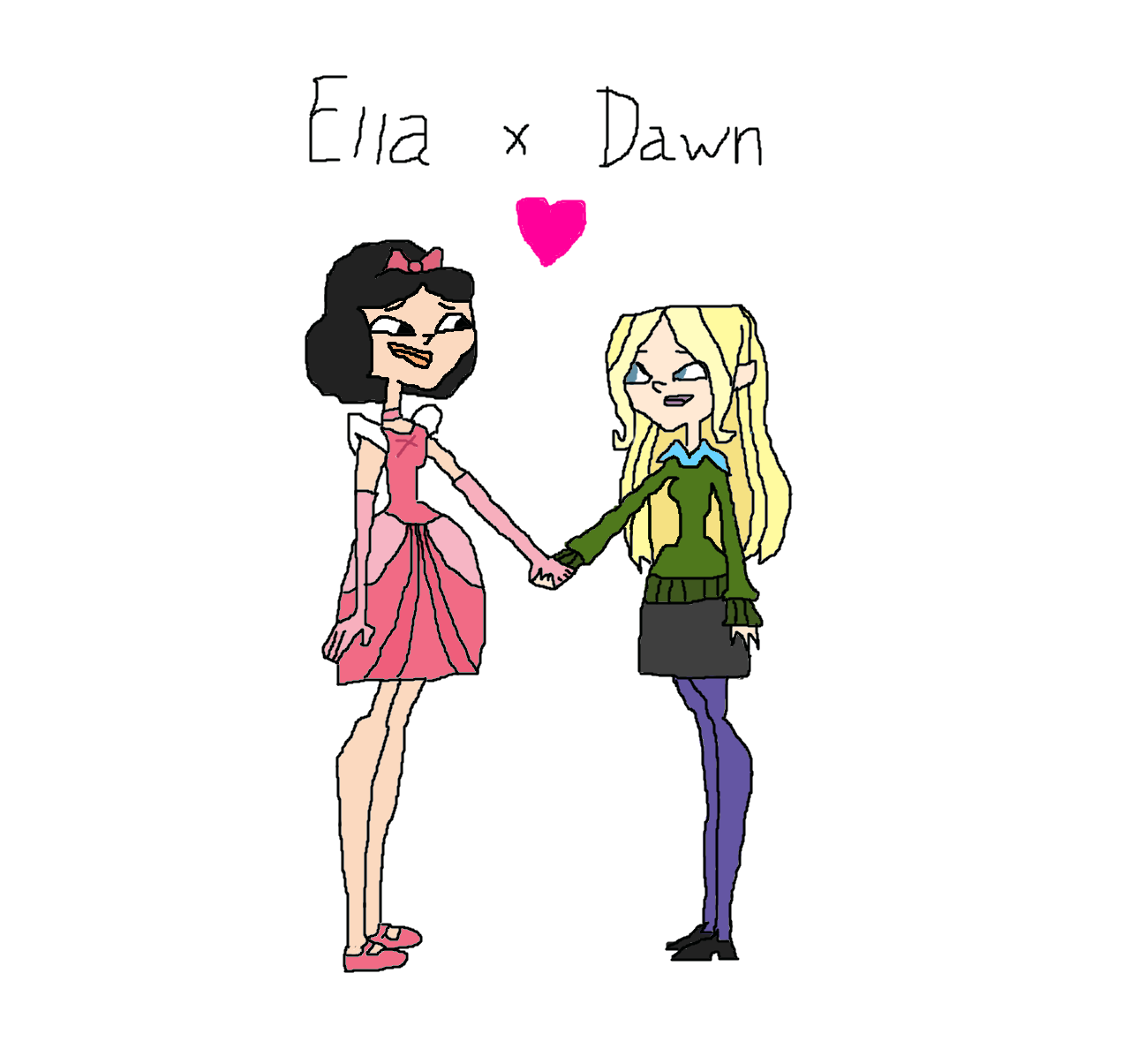 Ella x Dawn Colored by TDElla4ever on DeviantArt