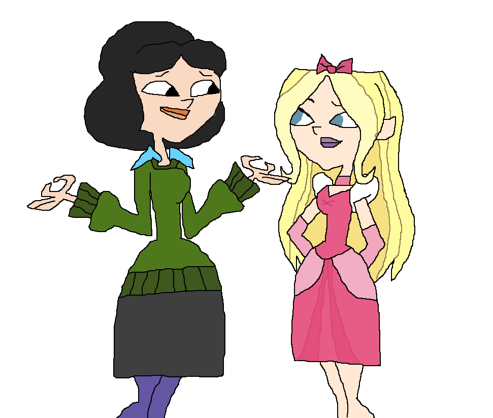 Ella and Dawn but it's swap clothes Colored by TDElla4ever on DeviantArt