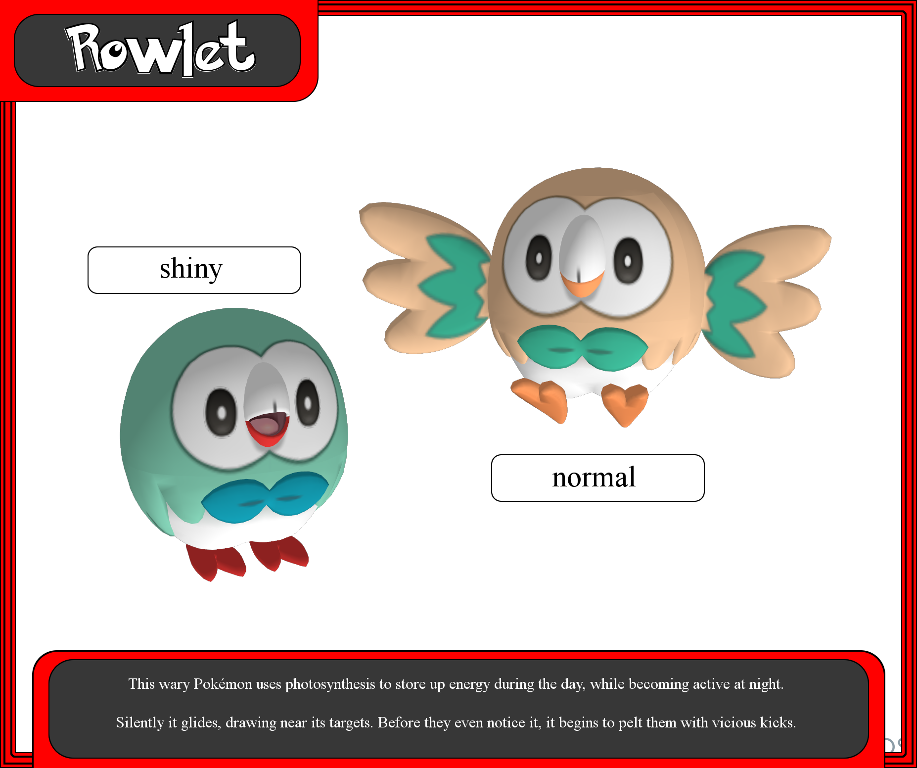 Rowlet by LorisC93 on DeviantArt