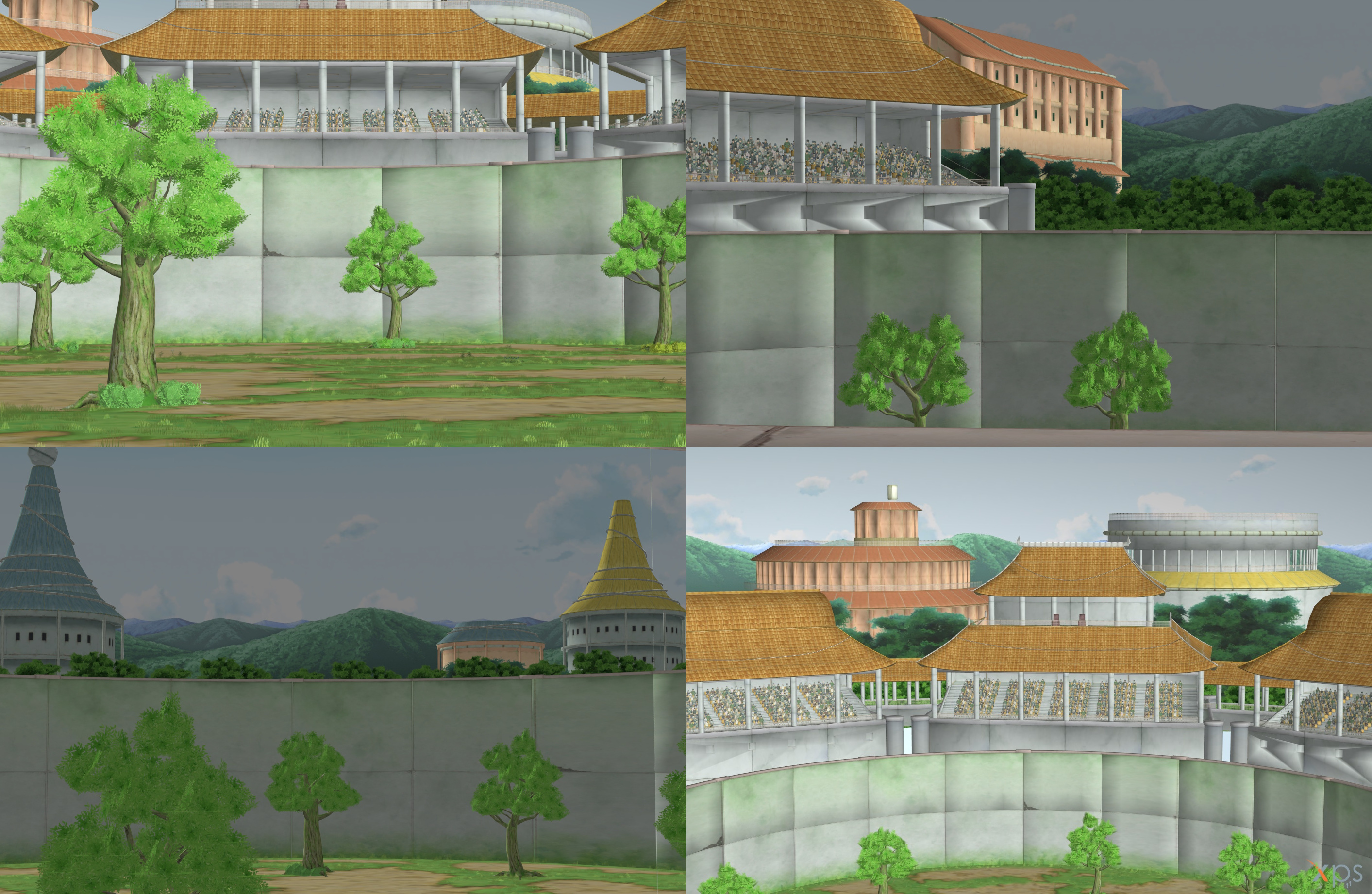 NSUNS4 - Chunin Exams Arena by LorisC93 on DeviantArt