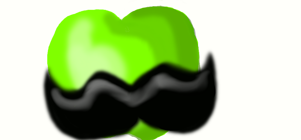 Apple with a mustach by Ace-The-Artist on DeviantArt