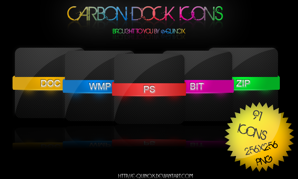Carbon Dock Icon Set by e-Quinox on DeviantArt