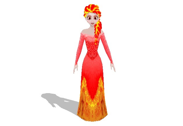 Fire Elsa MMD Model - JuliannaNC by JuliannaNC on DeviantArt