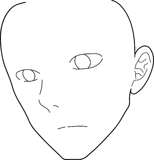 Male Anime Face Outline By JuliannaNC On DeviantArt