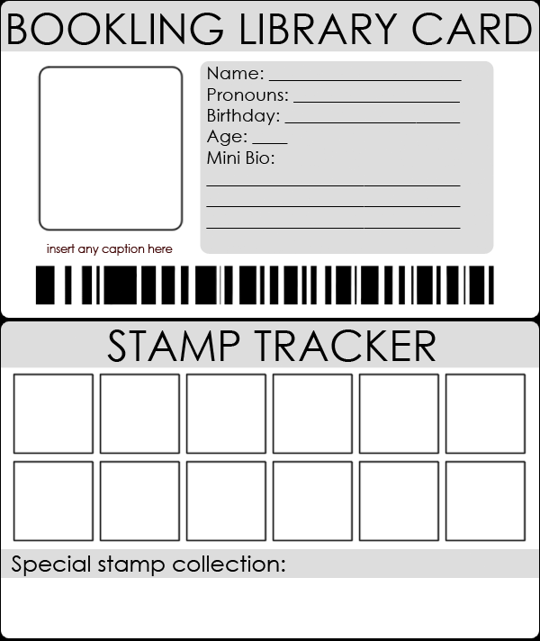 Bookling Library Card! by faunrii on DeviantArt