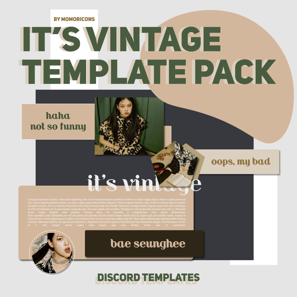 * it's vintage | discord template pack. by kaori96 on DeviantArt