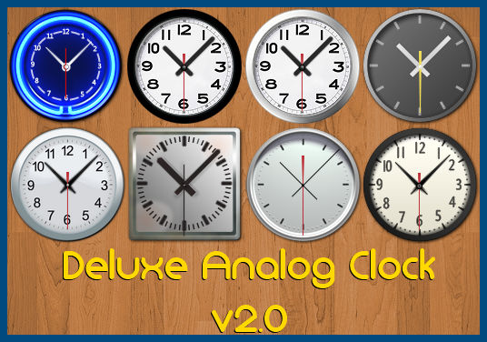 Deluxe Analog Clock v2.0 by Guntmeister on DeviantArt