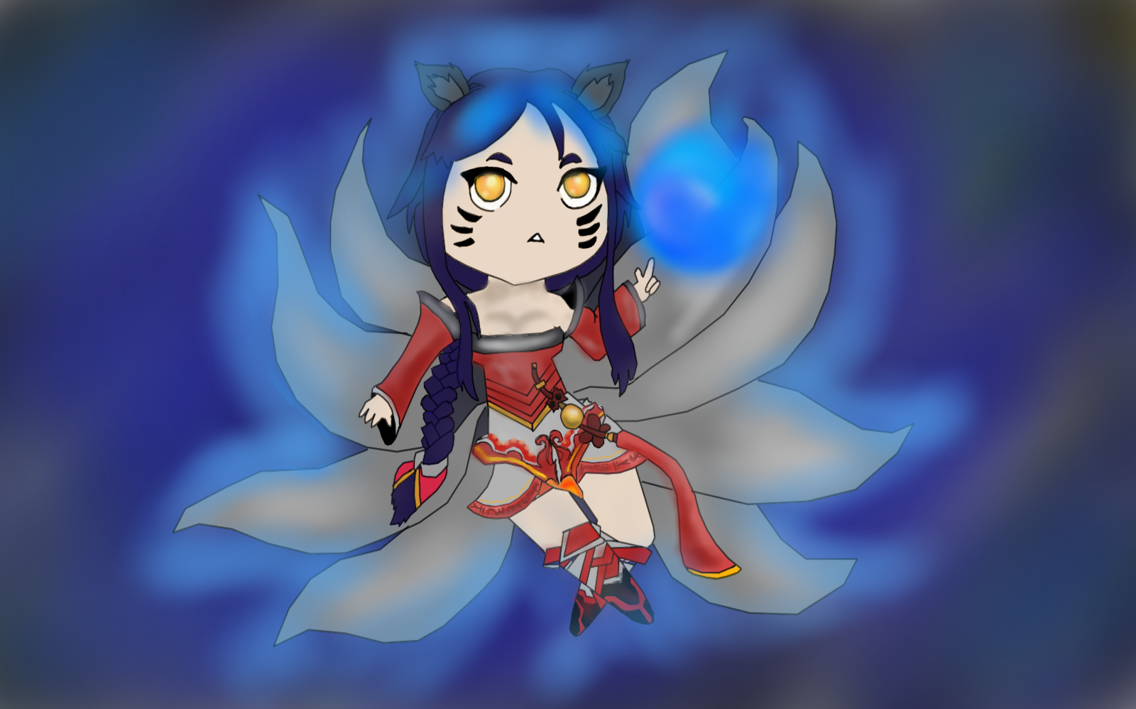 Ahri Chibi ^-^ by mwk333 on DeviantArt