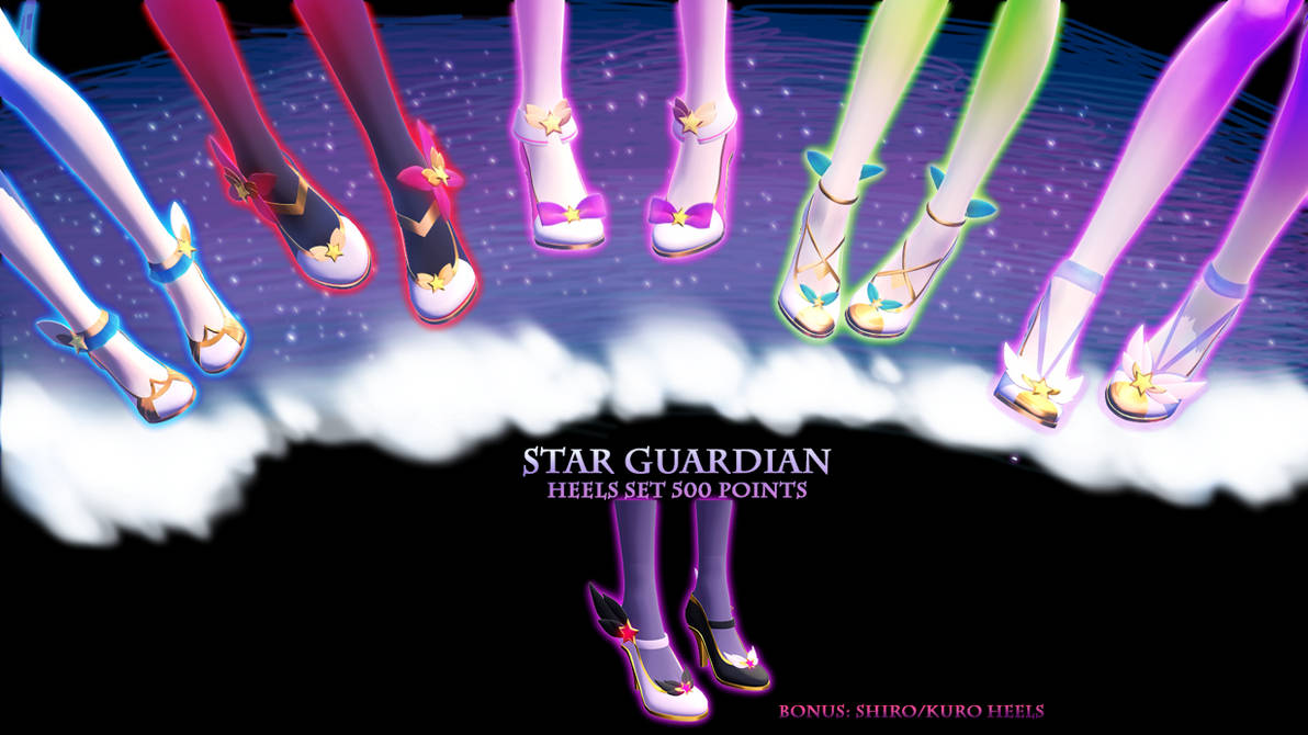 MMD DL||Star Guardian Heels Set|| 500 Points by Polygon-P on DeviantArt