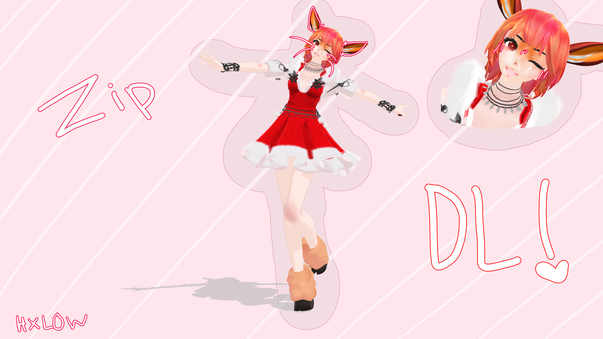 [MMDxOC] ZipZip [Christmas OC] {DL DOWN} by HXL0W on DeviantArt