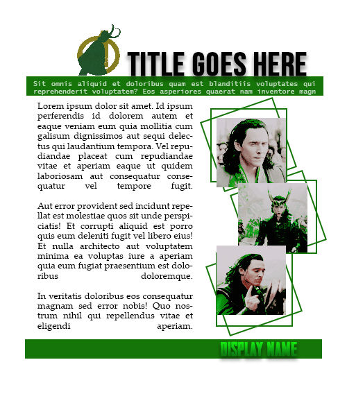 Loki Template by xxChaoticArtist on DeviantArt