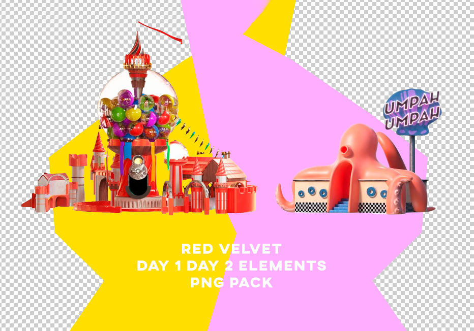 PNG PACK | RED VELVET DAY 1 AND DAY 2 ELEMENTS by kloorer on DeviantArt