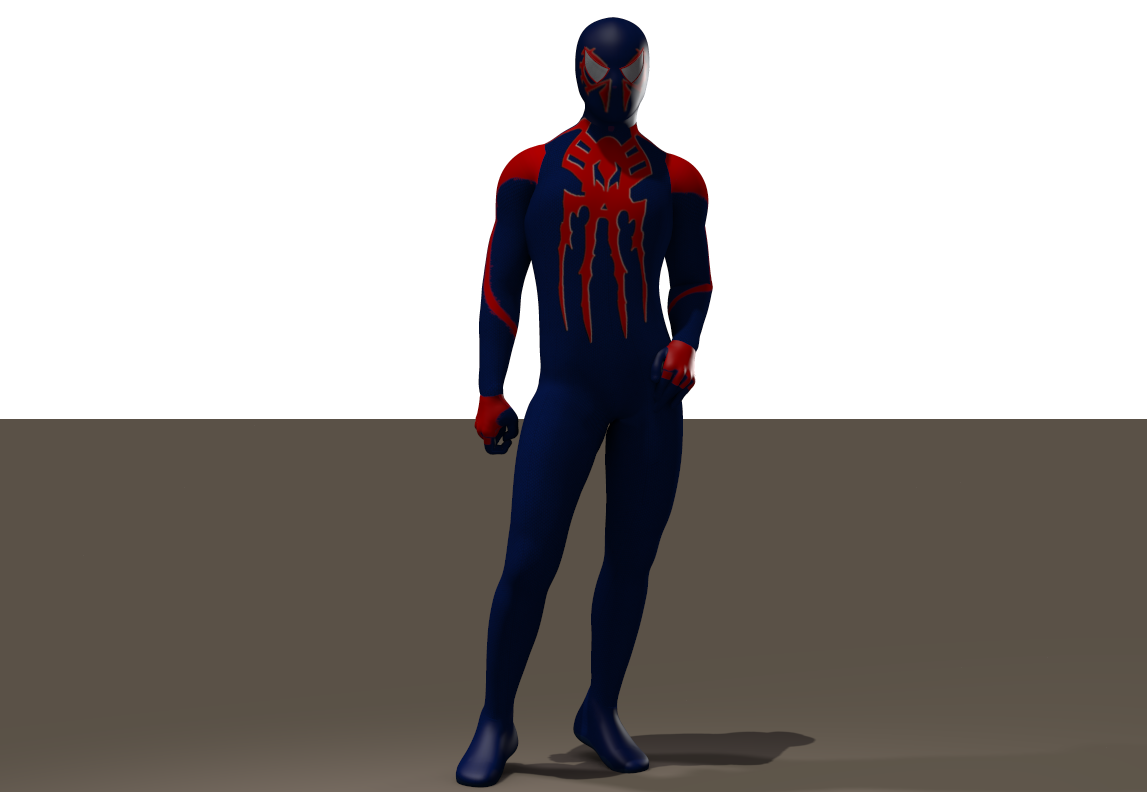 Spiderman 2099 textures for Ice-Boy spider suit by hiram67 on DeviantArt