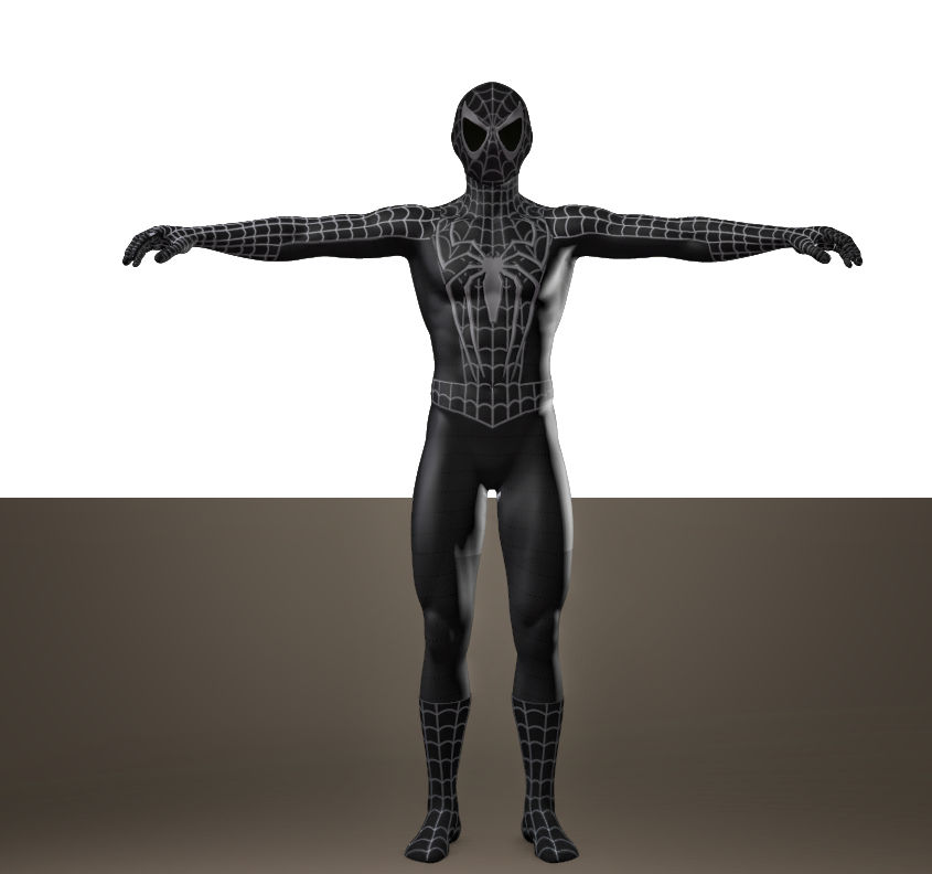 Black Spiderman second skin textures for M4 by hiram67 on DeviantArt