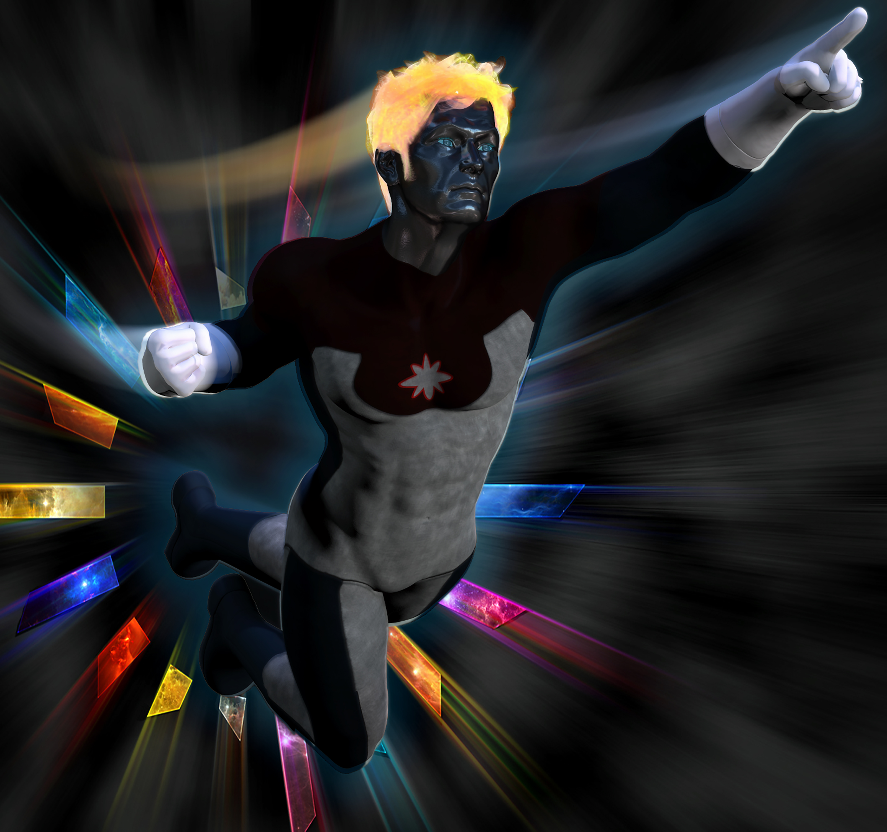 Captain Atom second skin textures for M4 by hiram67 on DeviantArt