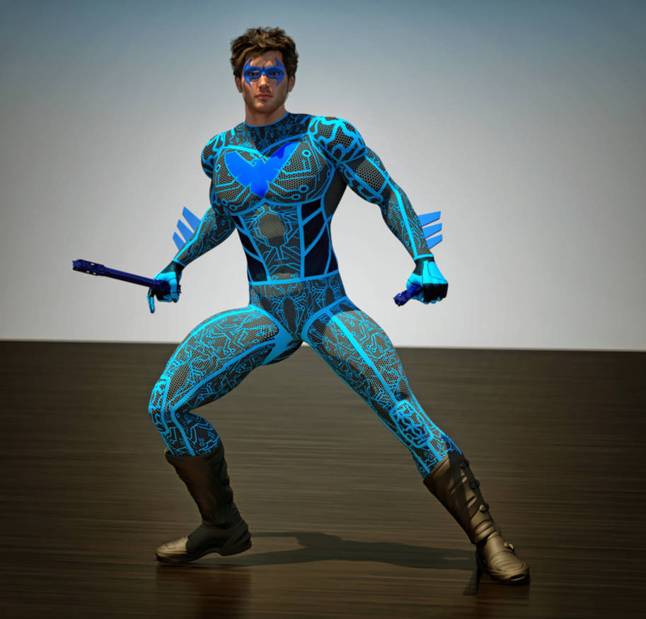 Nightwing tron 2nd skin textures for M4 by hiram67 on DeviantArt
