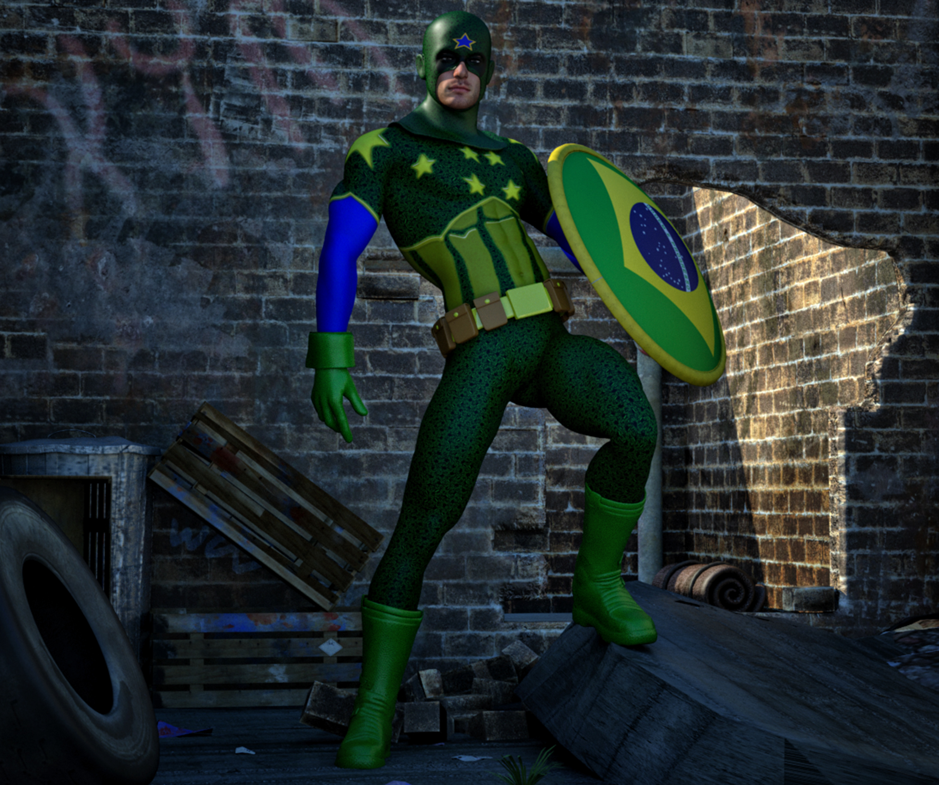 Captain Brasil 2nd skin textures for M4 by hiram67 on DeviantArt