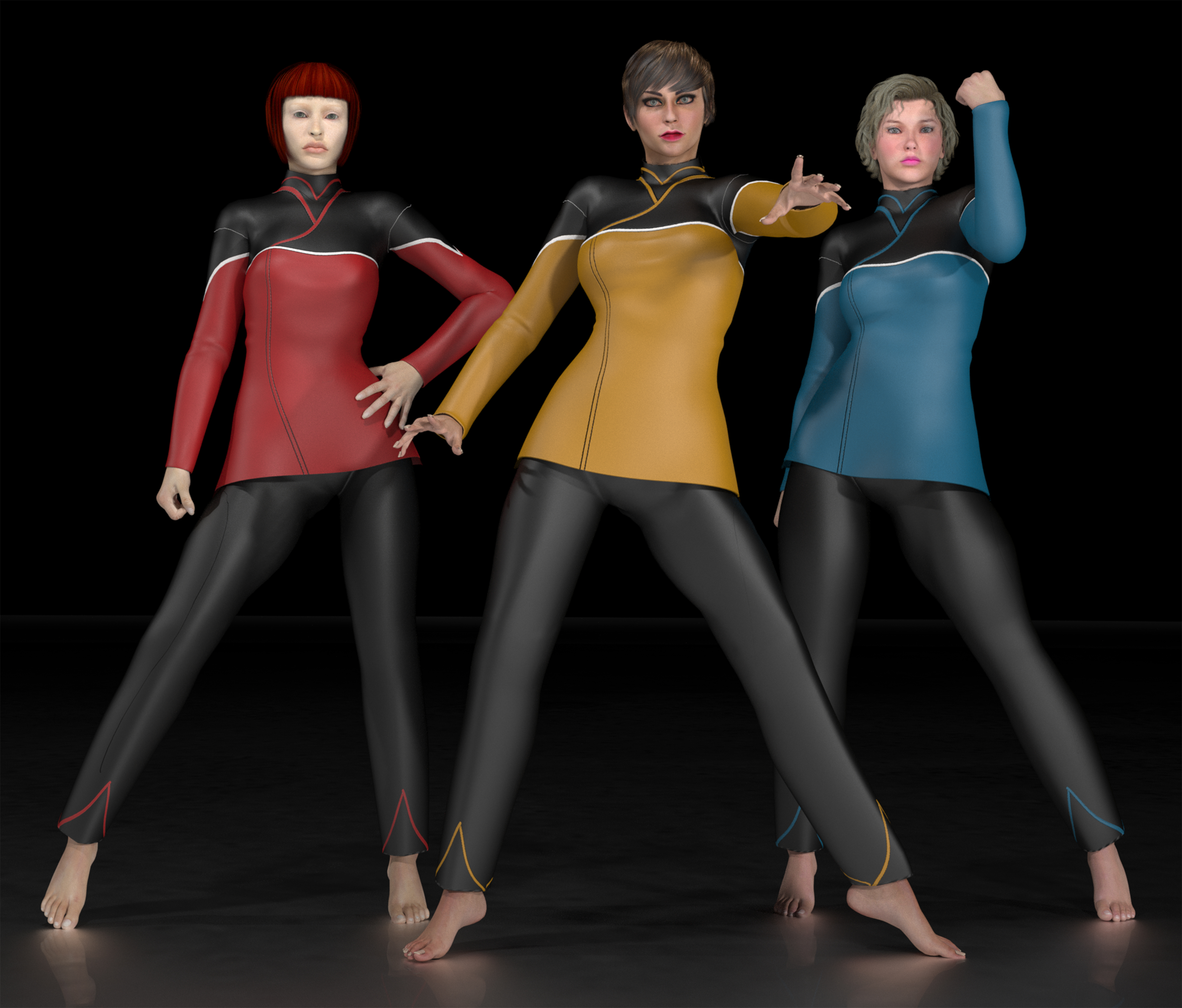 Star Trek uniform textures x Daz3d V4 Courageus by hiram67 on DeviantArt