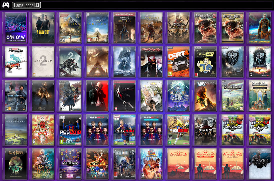 50 PNG files - Game Icons 03 by filipelocco on DeviantArt