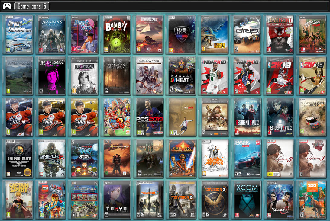 50 PNG files - Game Icons 15 by filipelocco on DeviantArt