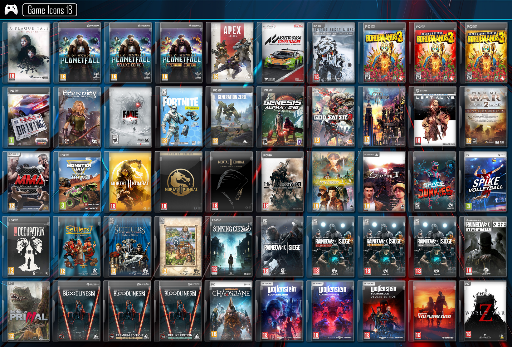 50 PNG files - Game Icons 18 by filipelocco on DeviantArt