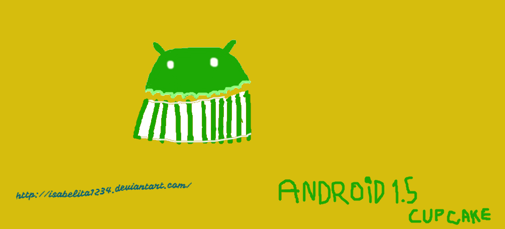 Android Cupcake (1.5) by isabelita1234 on DeviantArt