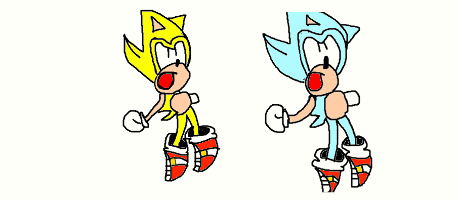 super sonic x hyper sonic by hydroXD on DeviantArt