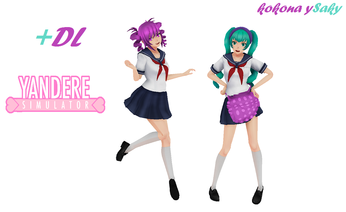 mmd yan Sim Saky x Kokona +DL by AngelKoalaYT0 on DeviantArt