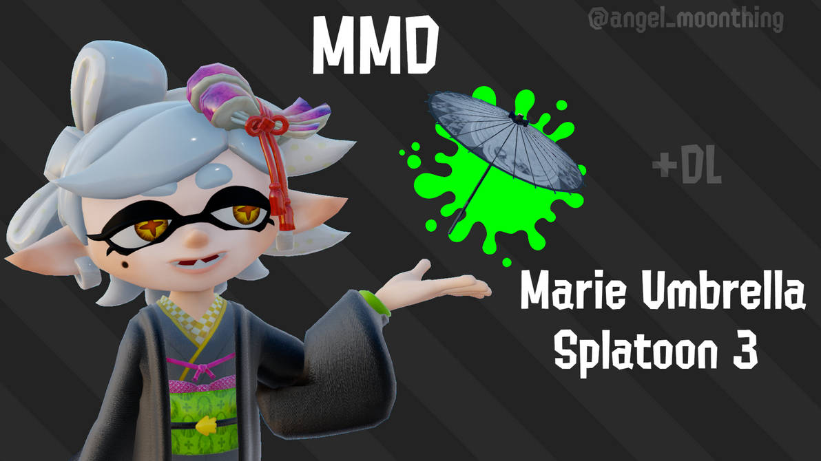 Mmd Marie Umbrella Splatoon 3 Dl By Angelkoalayt0 On Deviantart